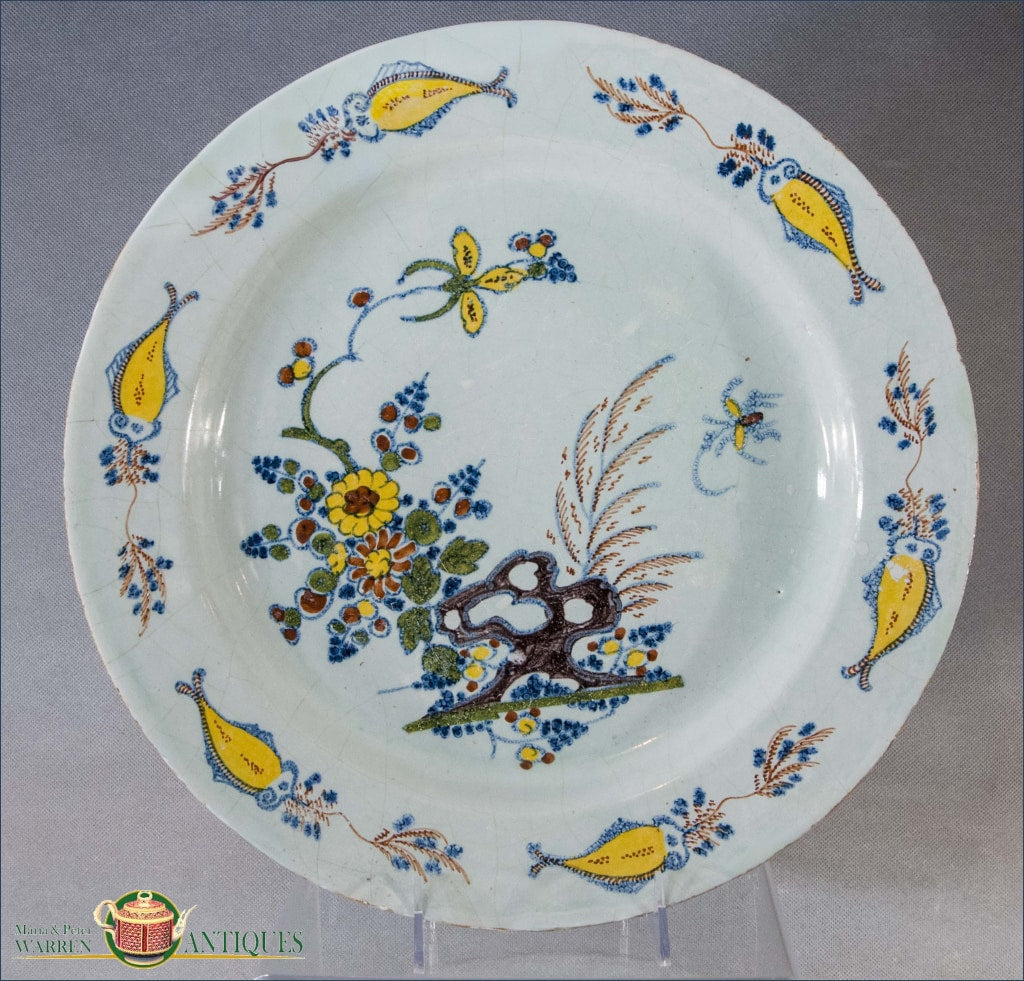 English London Polychrome Delft Charger – WarrenAntiques.com